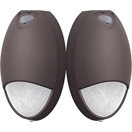 Outdoor Led Emergency Light with Battery Backup Photocell Sensor Self ...