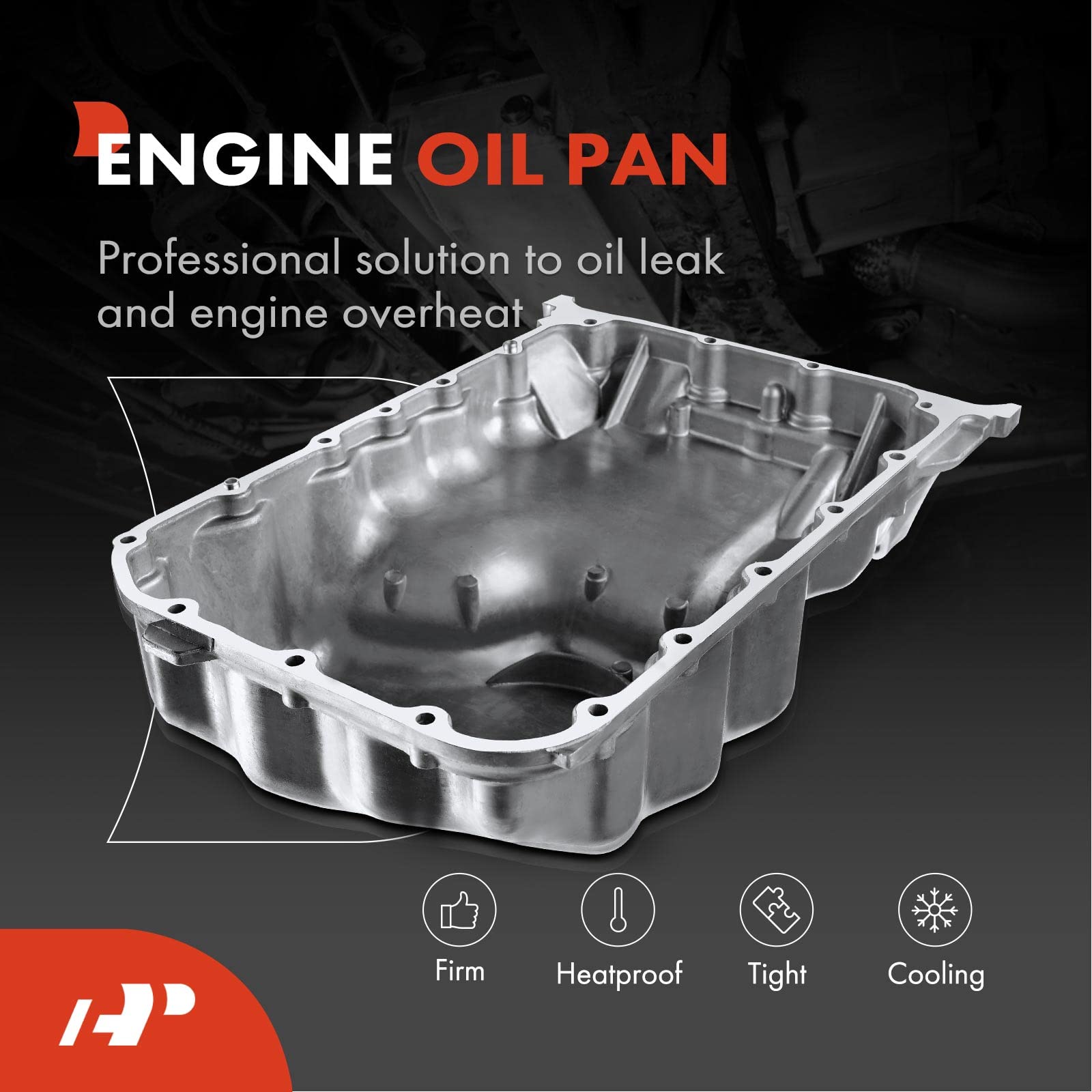 A-Premium Engine Oil Pan Sump with Drain Plug Compatible with Honda Accord 1998-2002, Odyssey ...