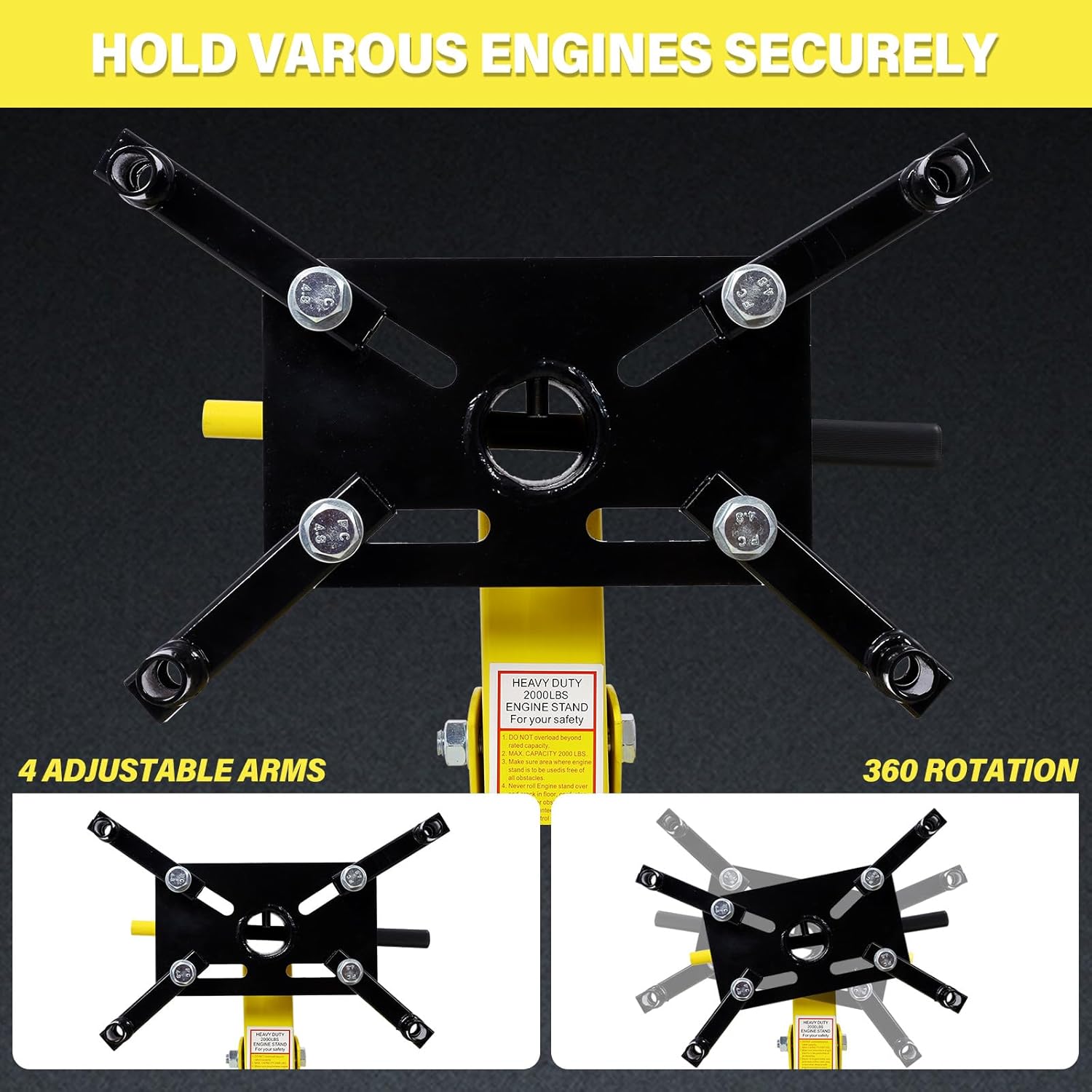 Engine Stand, 2000LBS Heavy Duty Engine Stand with Nepal | Ubuy