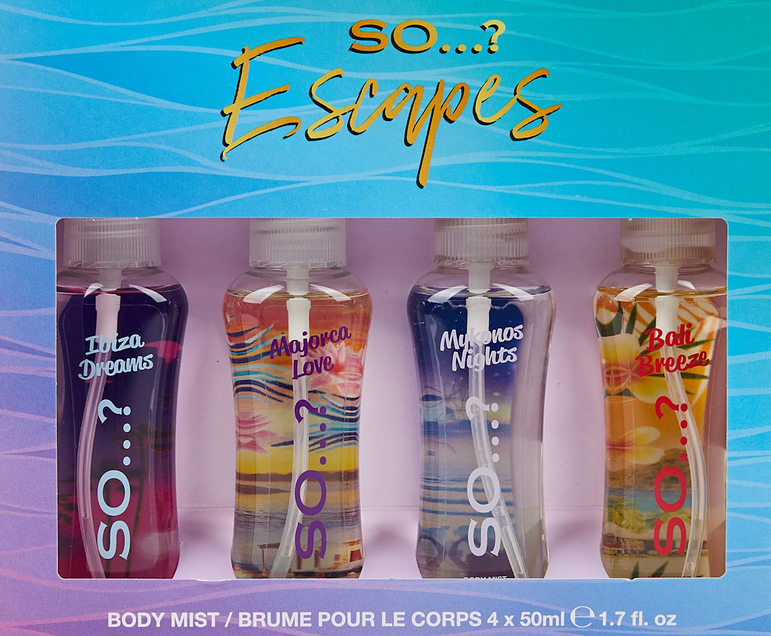 Buy So…? Summer Escapes Womens Gift Set, Body Mist Fragrance Spray ...