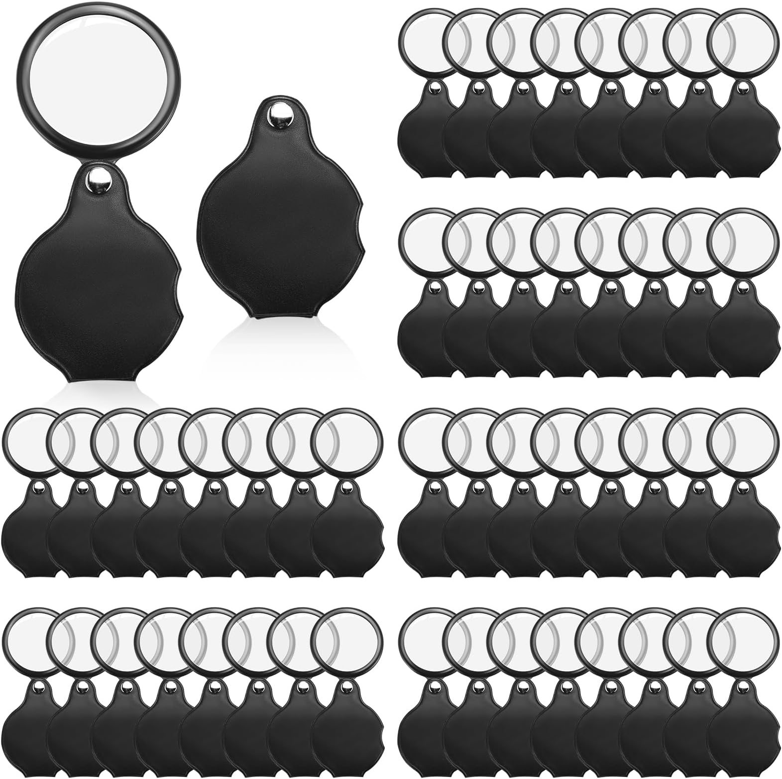 Amazon.com: Kanayu 100 Pcs Mini Handheld Magnifying Glass for Kids 5X ...