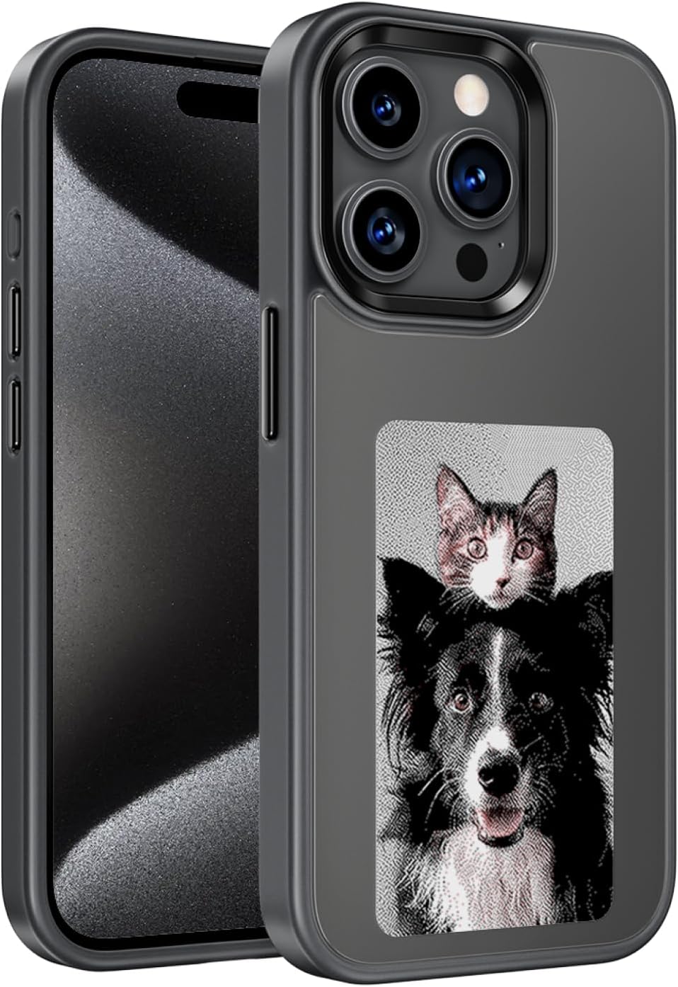 Amazon.com: DIY E-Ink Phone Case for iphone14 PRO 𝐀𝐏𝐏 Operation Smart ...