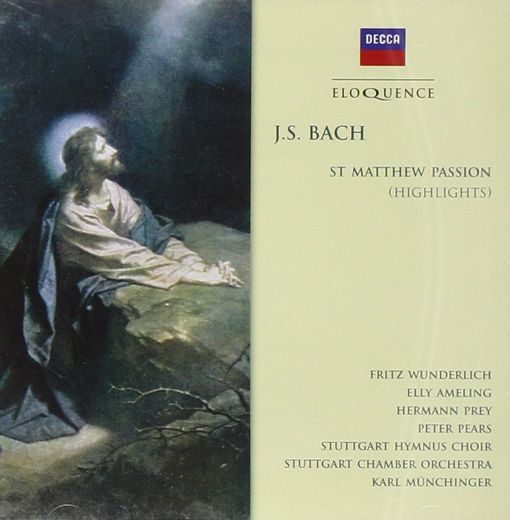 St Matthew Passion-Hlts - Various, Bach,Johann Sebastian: Amazon.de: Musik