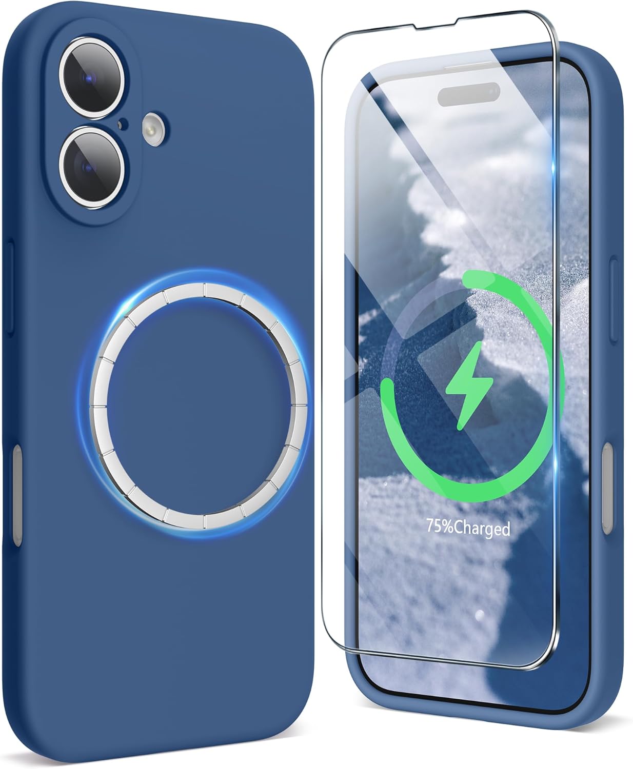 SURPHY Magnetic for iPhone 16 Case, with Camera Protection Liquid ...