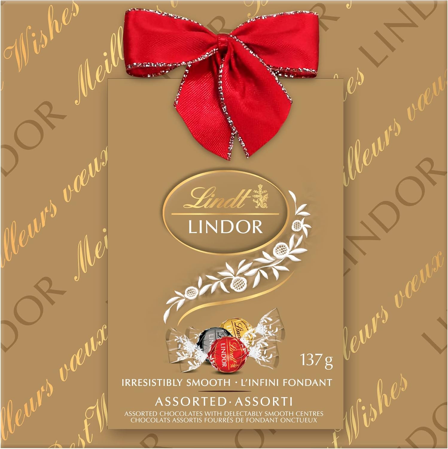 Lindt Lindor Assorted Chocolate Truffles Gift Box, 137 Grams : Amazon ...