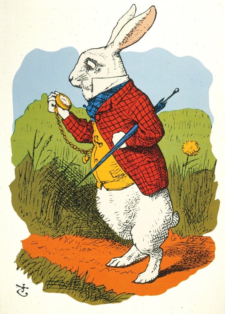 Illustration Of The White Rabbit In Lewis Carroll S Alice Alice In