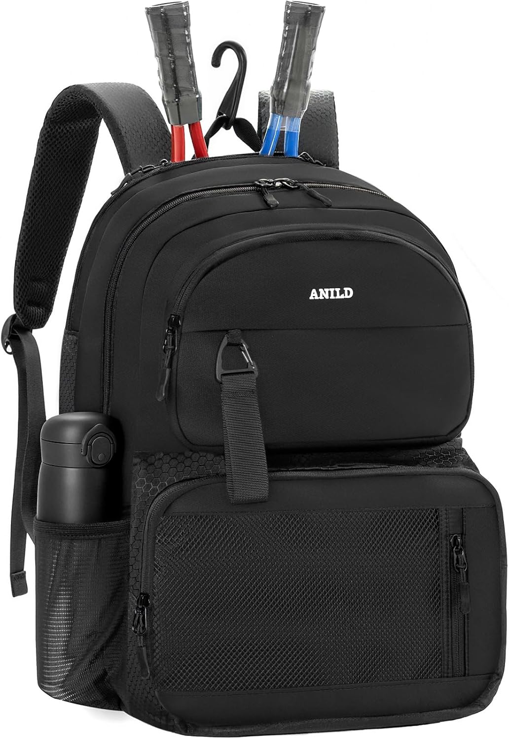Amazon.com: ANILD Tennis Bag Tennis Racket Backpack for 2 Rackets with ...