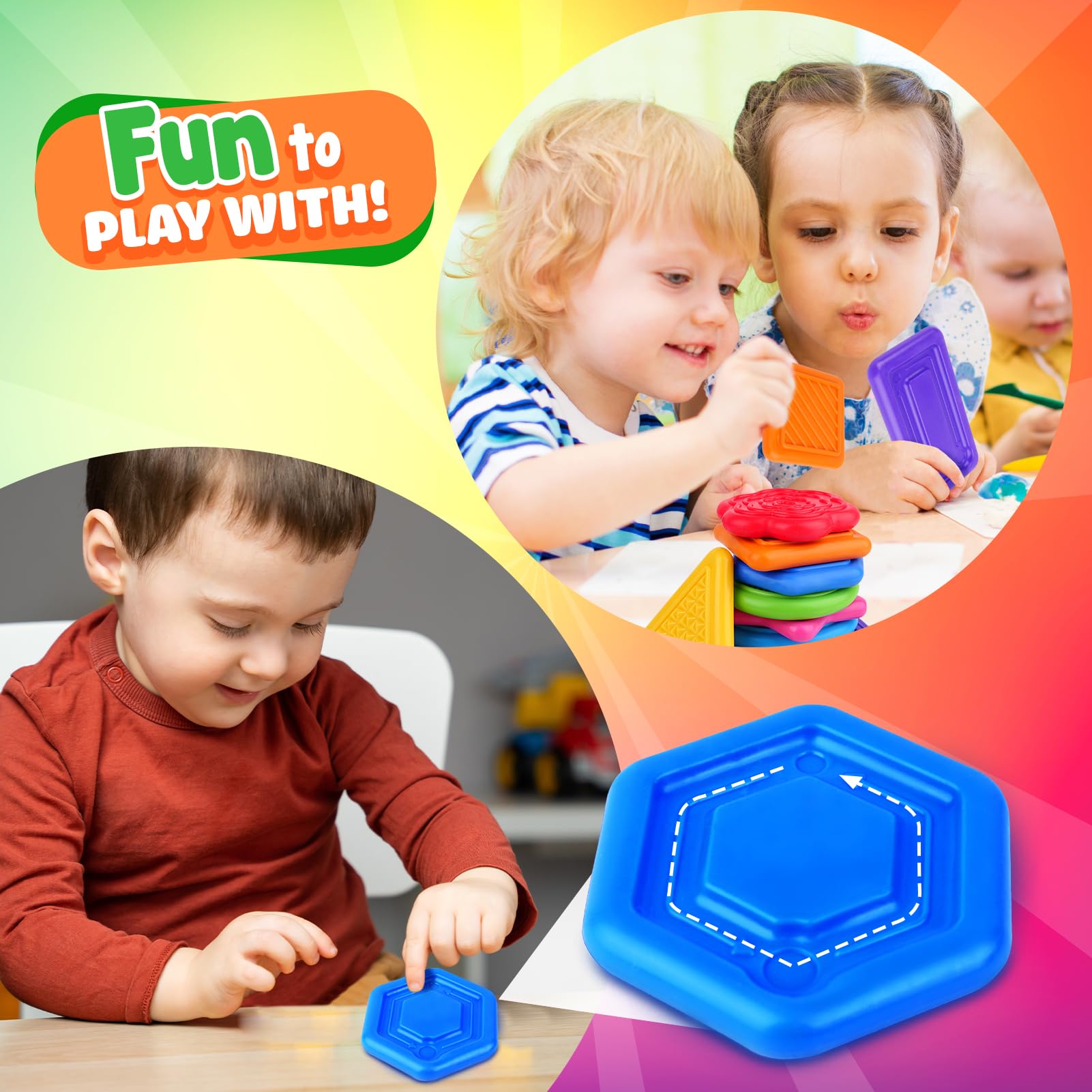 Dna Ball Sensory Fidget Toys Kids Toddlers - 4 Pack Chew Sensory ...