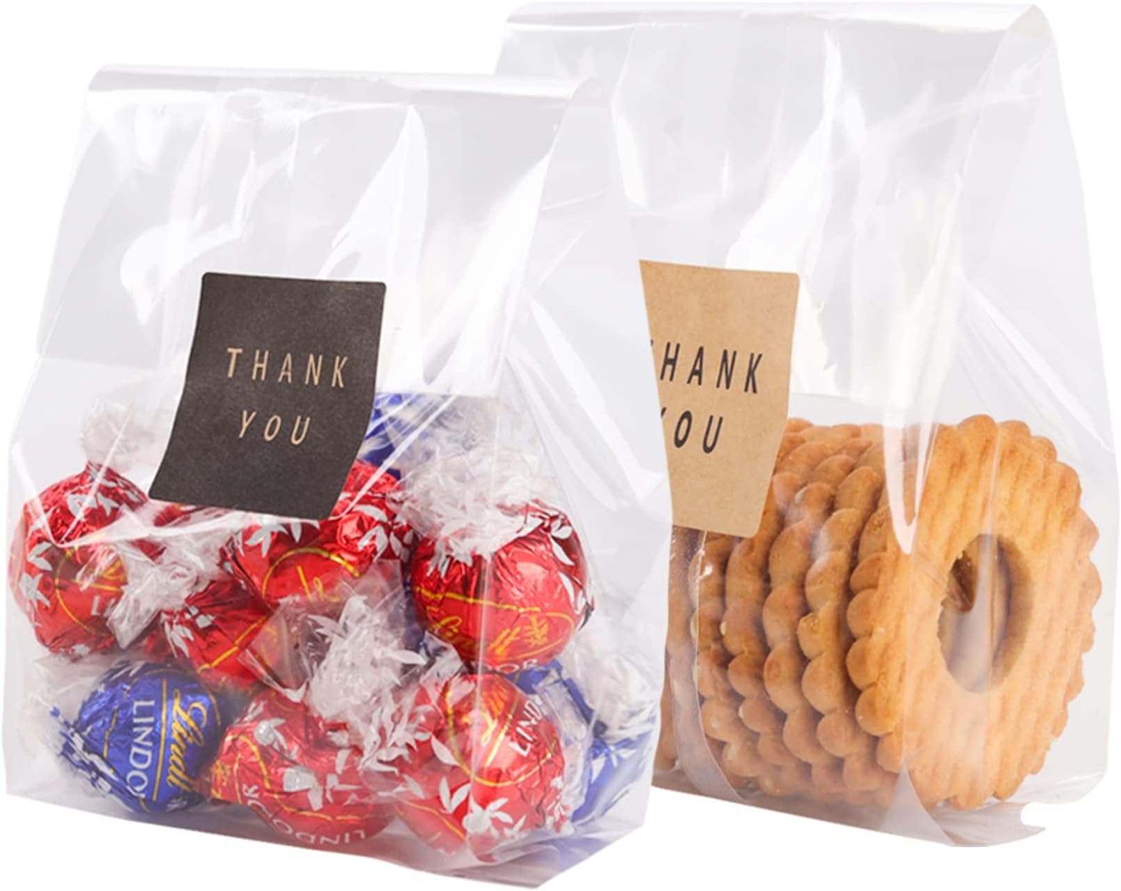 Amazon.com: Hacaroa 100 Pack Paper Bread Bags with Clear Window, 10.8 ...