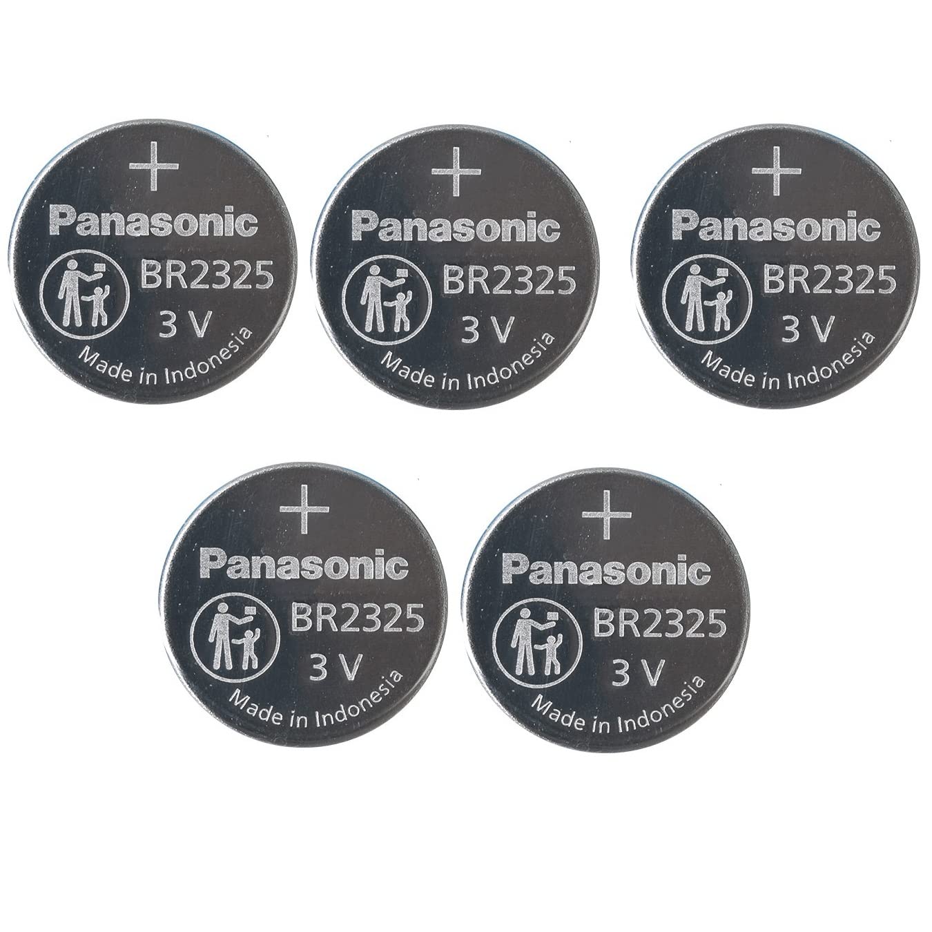 Buy Panasonic BR1225 - 1 Pack of 5 Batteries. 3 volt Coin Cell Lithium ...