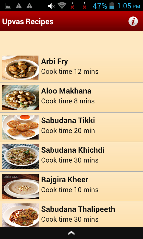Upvas Recipes - App on Amazon Appstore