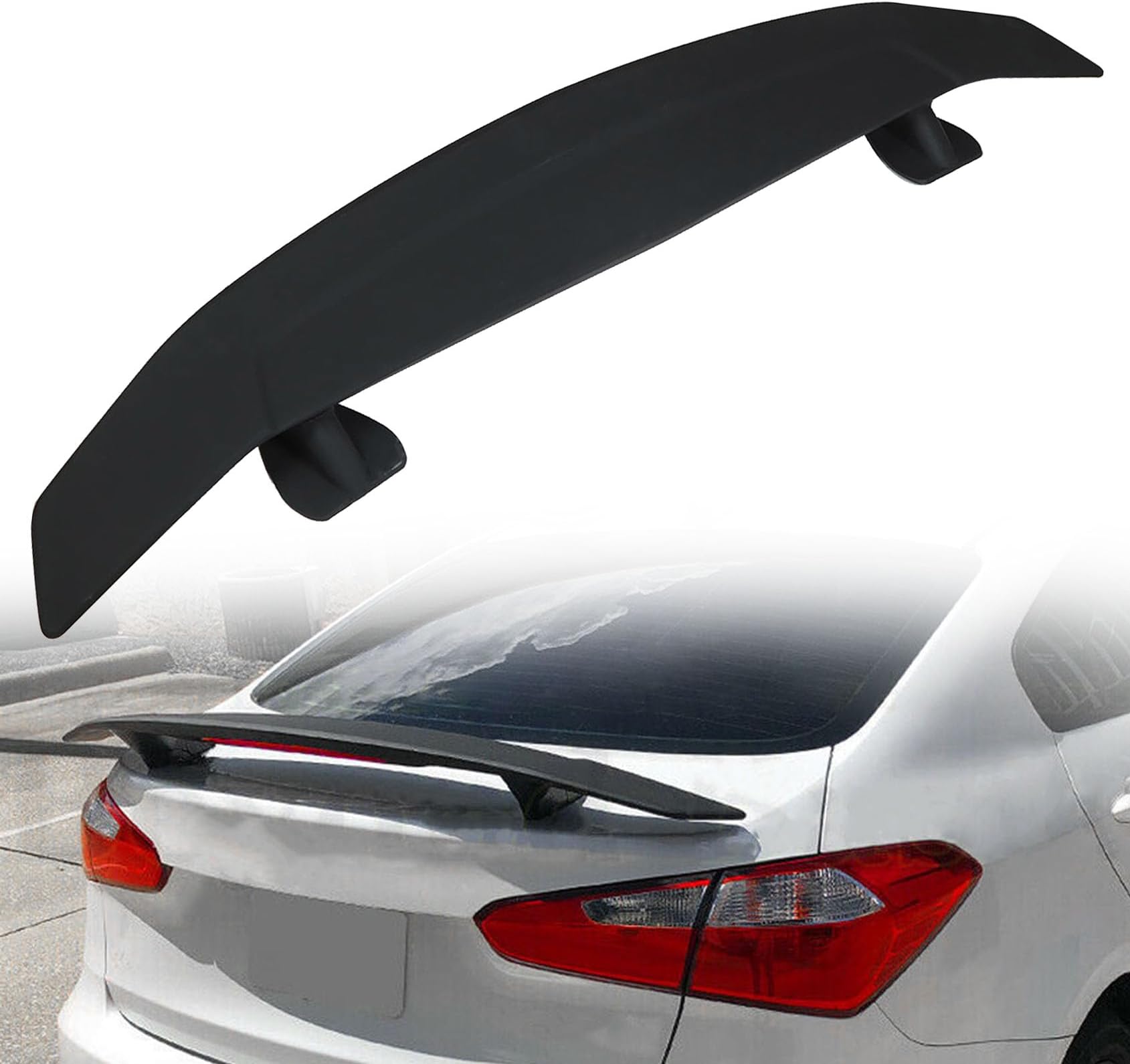 Amazon.com: ANTUKO 2 Pedestal 52 Inch Universal Fit Trunk Spoiler Wing ...