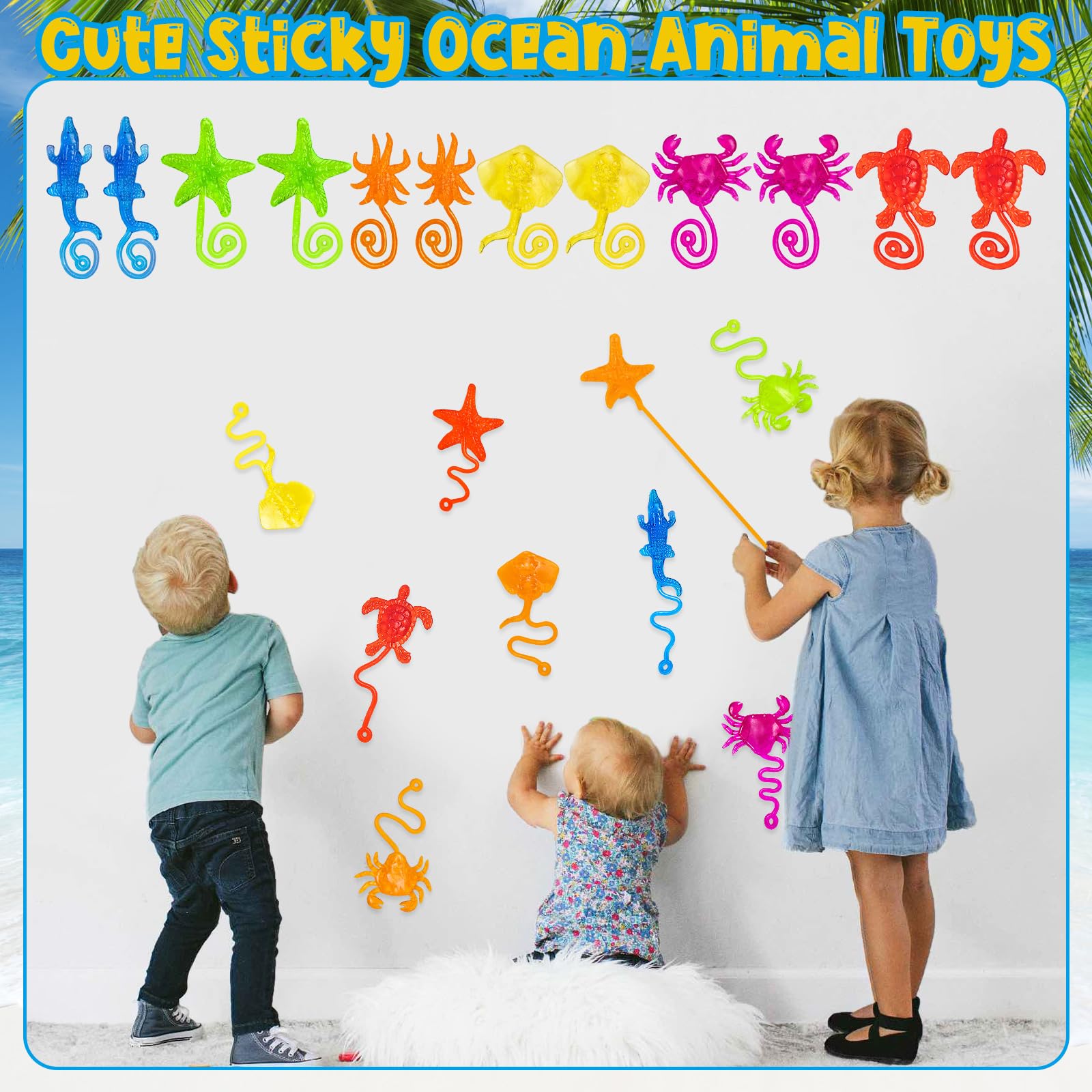 Snapklik.com : 20PCS Sticky Ocean Themed Animal For Kids, Sea Creature ...