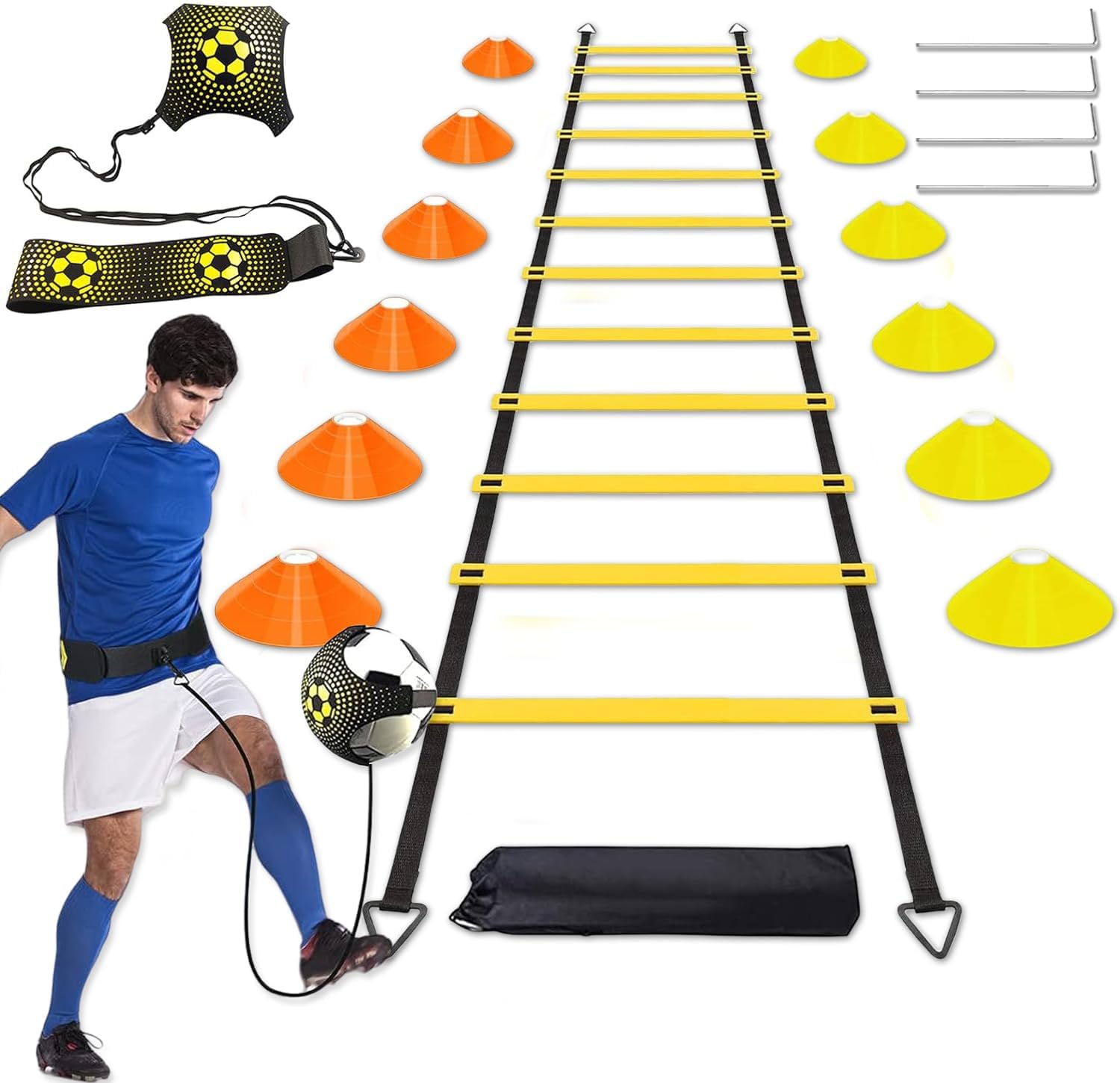 Angju Football Speed Agility Training Set Agility Ladder 12 Sports ...