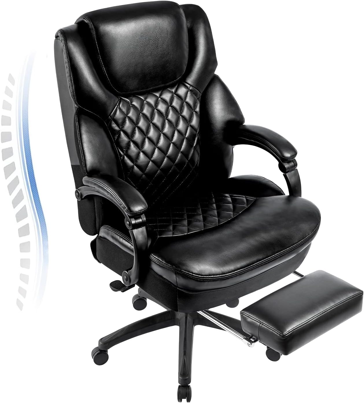 Amazon.com: Toszn High Back Executive Office Chair, Reclining Office ...