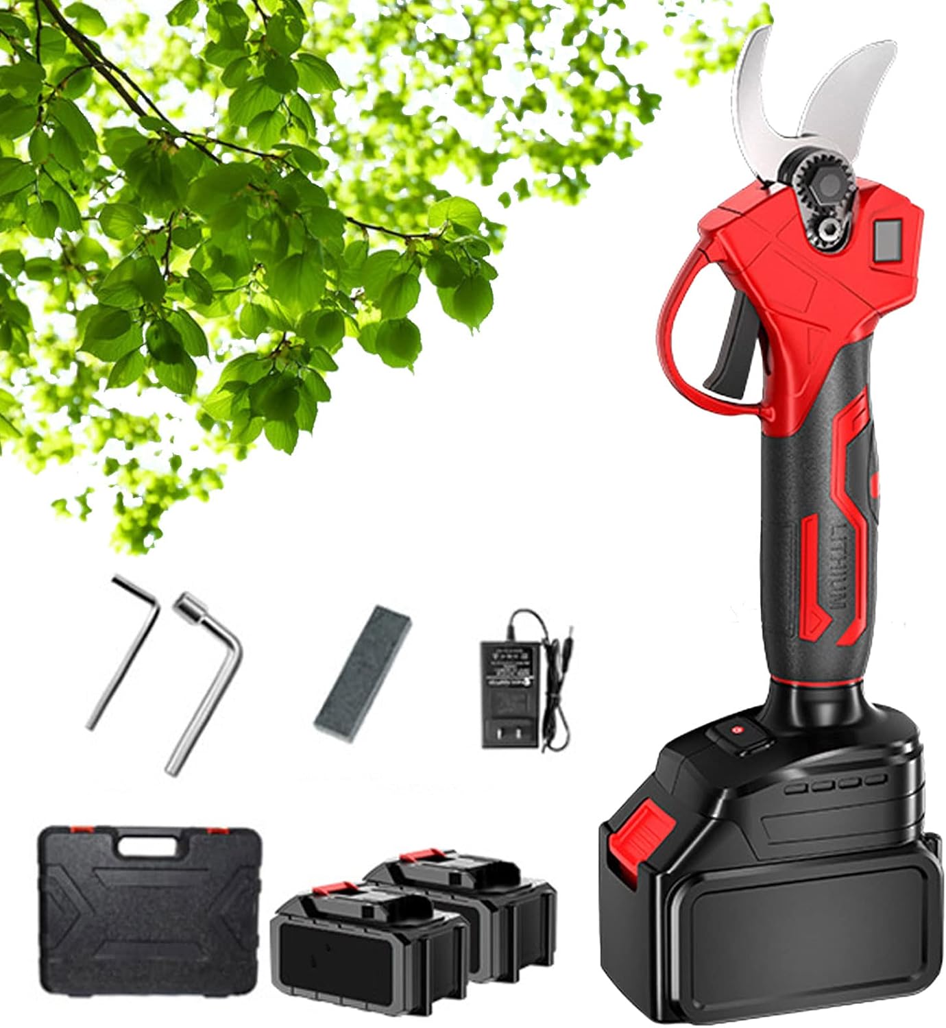 Amazon.com: Professional Cordless Electric Pruner with LCD Display ...