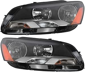 Amazon.com: US AUTO PARTS PLUS New Front Headlight Assembly Halogen ...