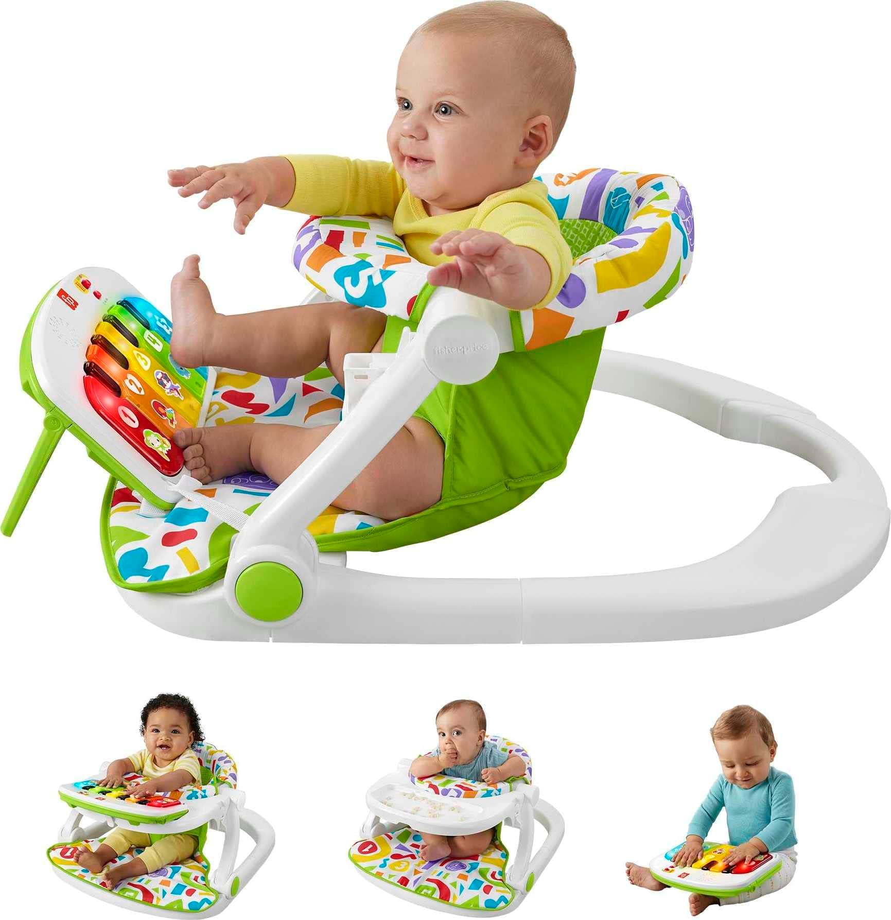 Amazon.com: Fisher-Price Portable Baby Chair Kick & Play Deluxe Sit-Me ...