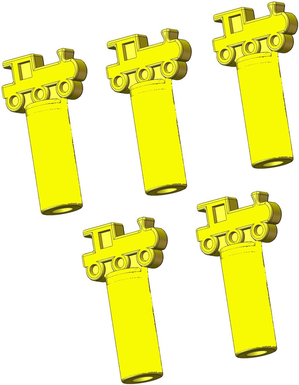 Amazon.com : SENSORY UNIVERSITY Chew Stixx Pencil Topper Train 5 Pack ...