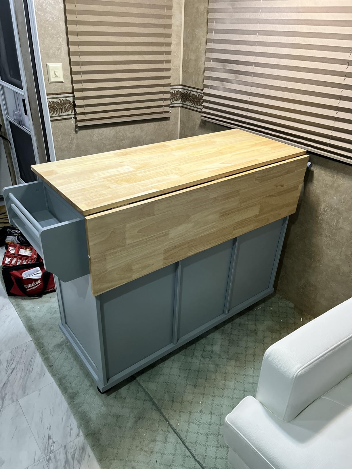 Amazon.com: Voohek Kitchen Storage Islands & Carts on 5 Wheels, Rolling ...