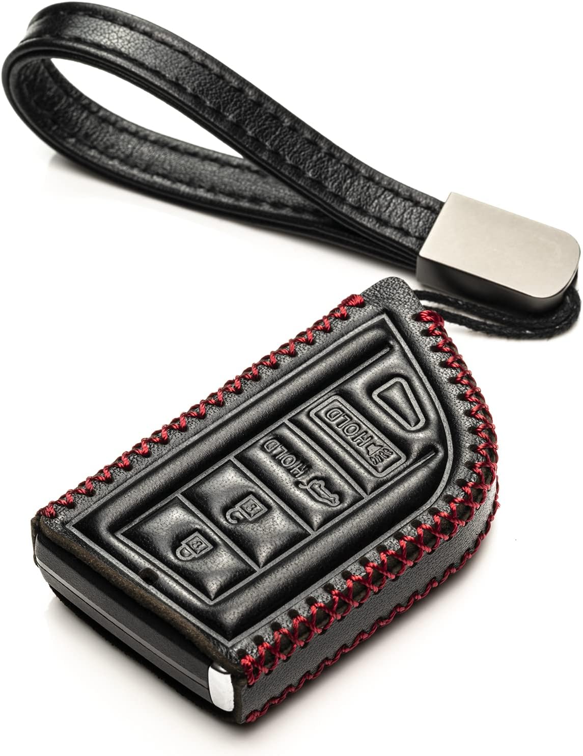 Amazon.com: Vitodeco Genuine Leather Smart Key Fob Case with Leather ...