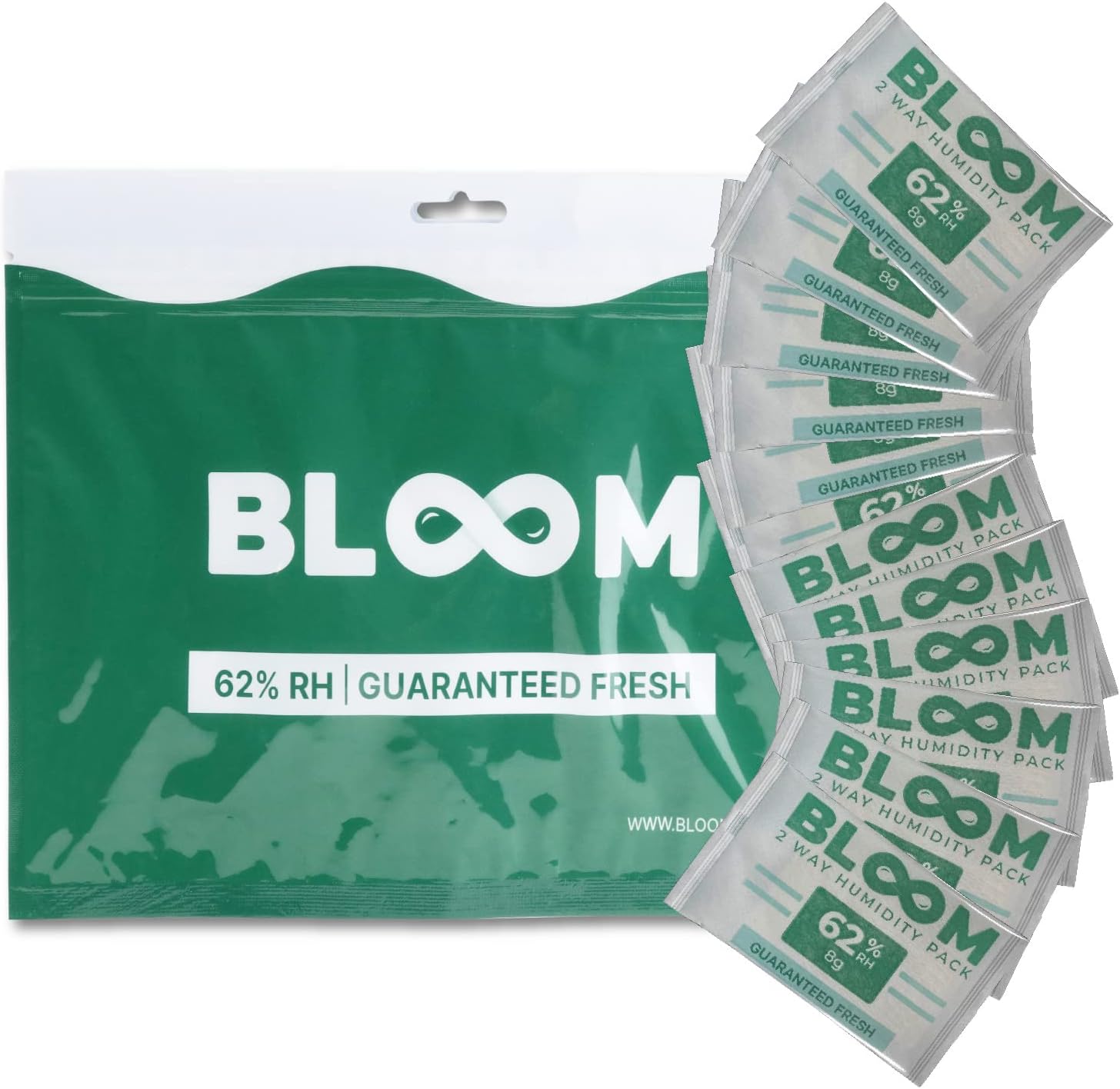 Bloom 62% Humidity Packs by Herb Guard (10 Pack) - 8g Guaranteed to ...