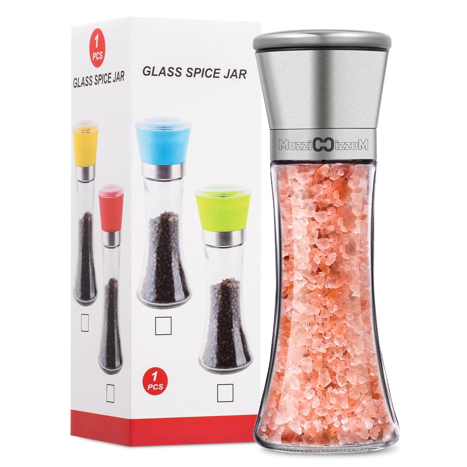 Amazon.com: Premium Salt or Pepper Grinder - Adjustable Ceramic Sea ...