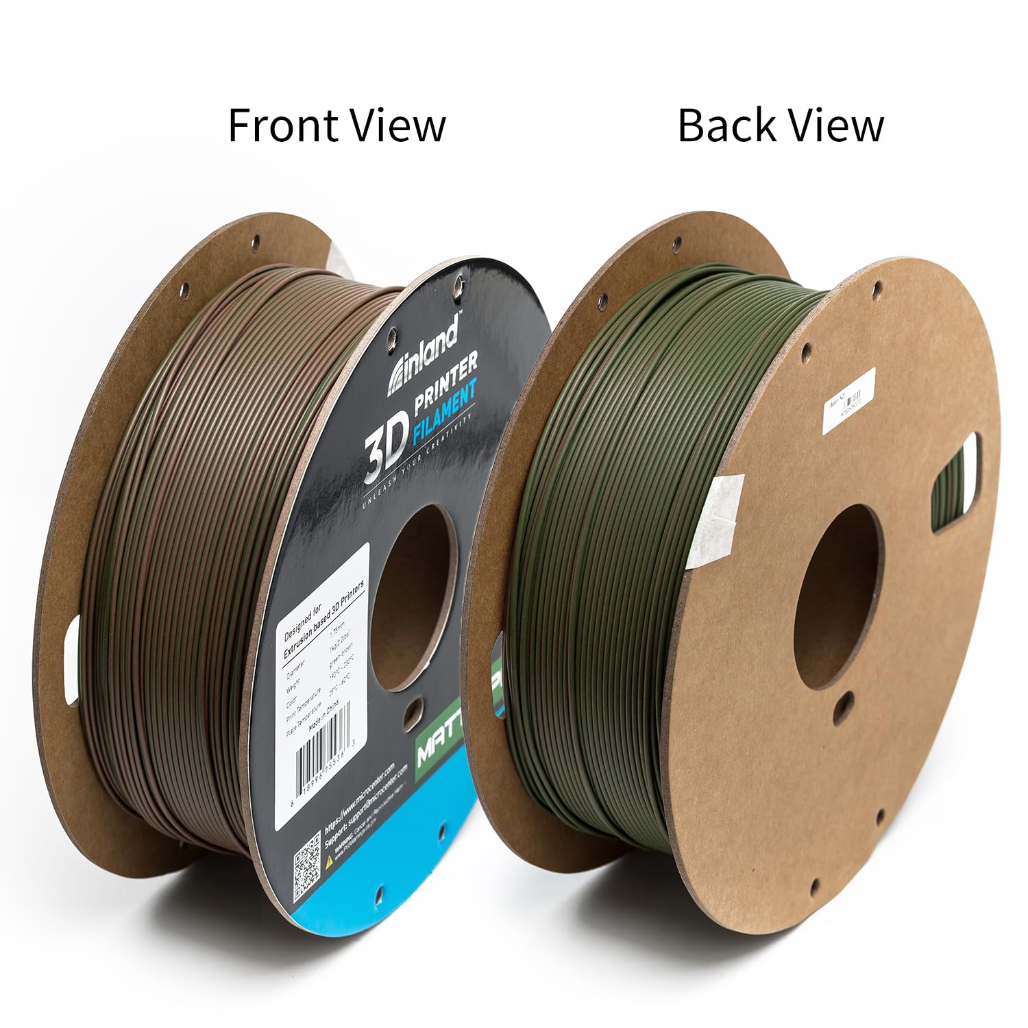Snapklik.com : INLAND Micro Center Dual Color Matte PLA Filament 1.75mm ...