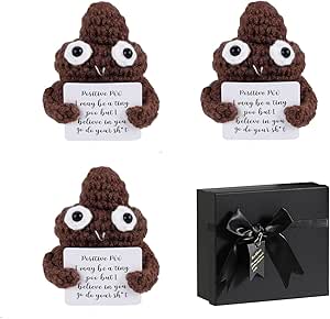 Amazon.com: Funny Mini Positive Potato, Positive Poo, 3 Inch Cute ...