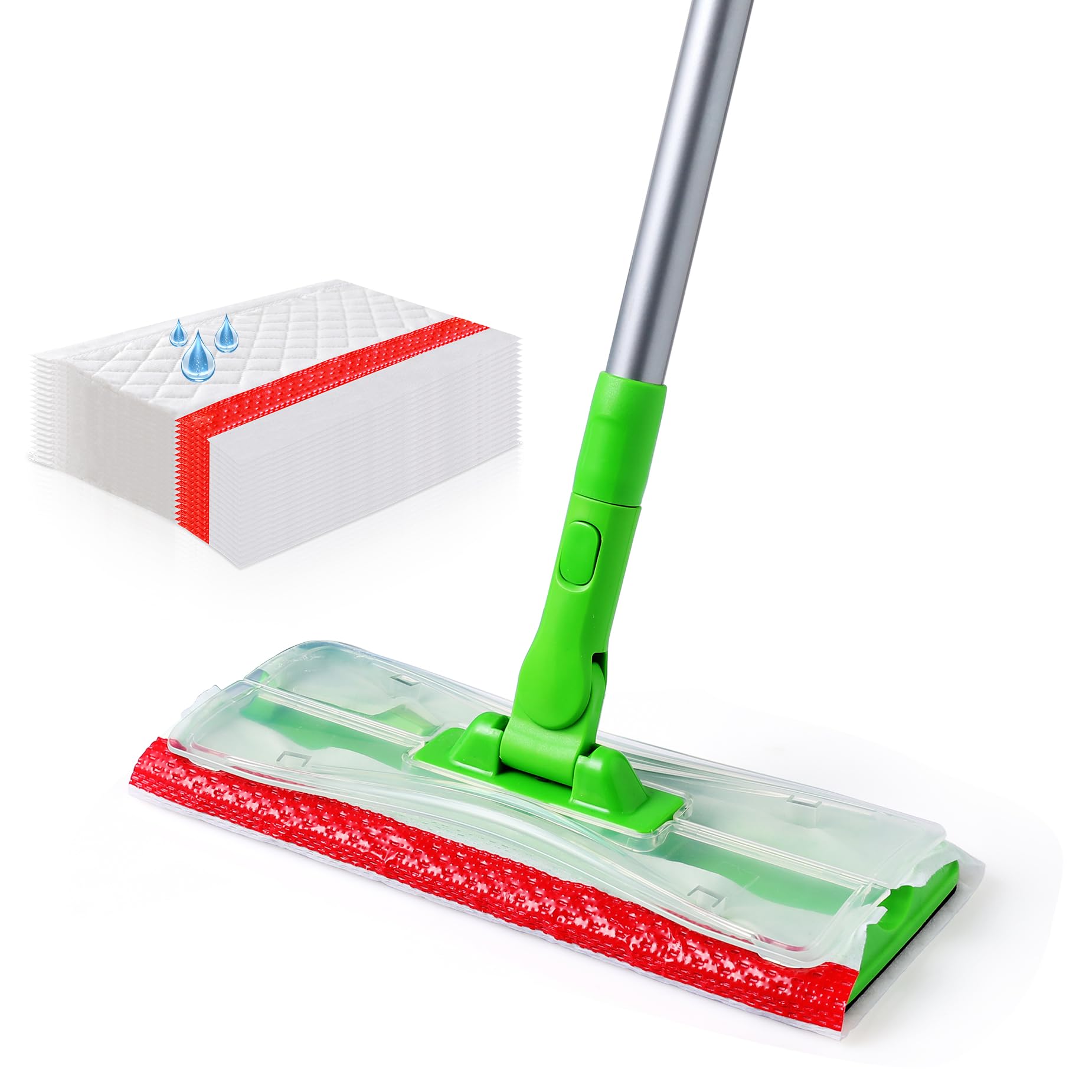Amazon.com: Eyliden Mops for Floor Cleaning, Mop with 24 Refills, Wet ...