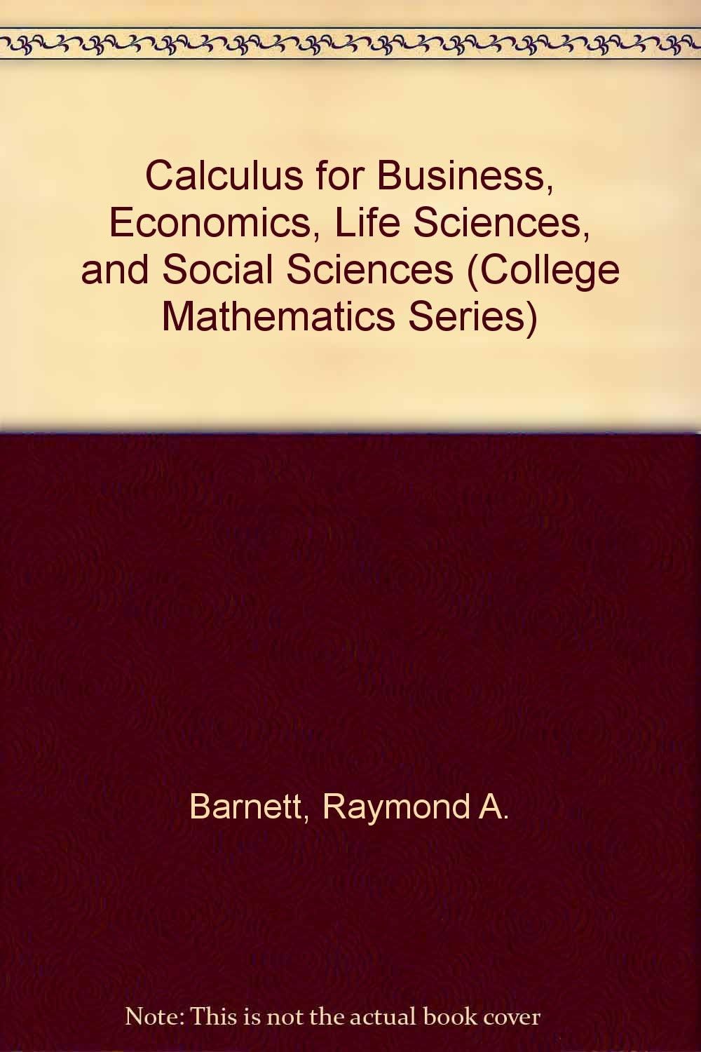 Amazon.com: Calculus for Business, Economics, Life Sciences, and Social ...