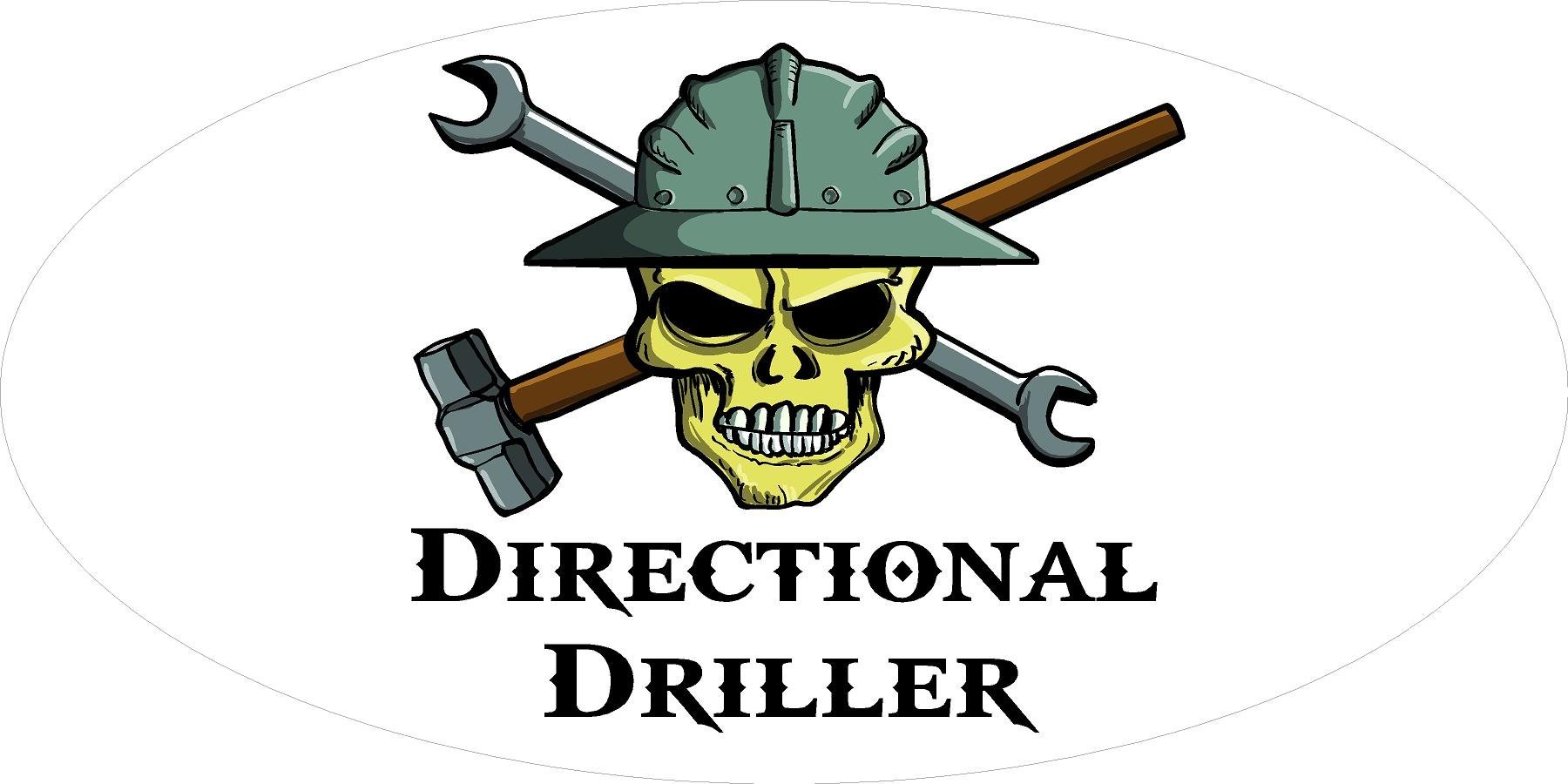 Amazon.com: 3 - Directional Driller Skull Hard Hat/Helmet Stickers 1 1/ ...