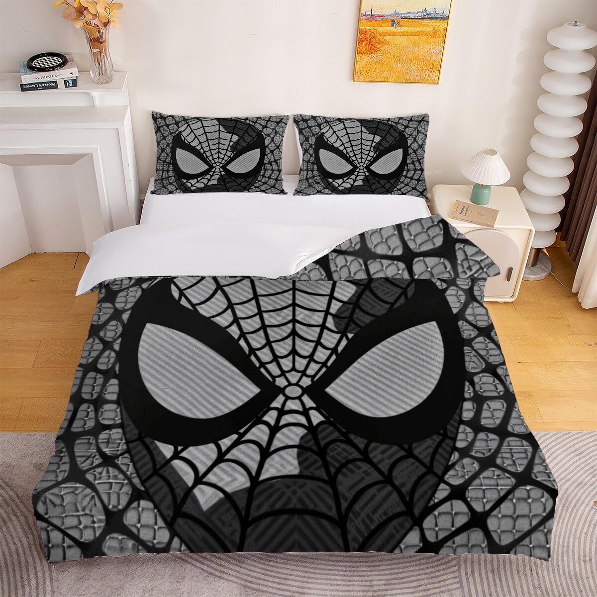 Amazon.com: WANGDUANXIU Spider-Man Mask Down Comforter Set Large Size ...