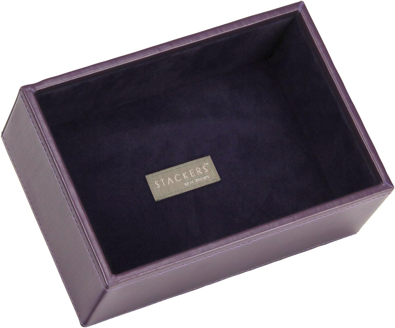 Amazon.com: STACKERS jewellery box | mini purple & purple velvet deep ...