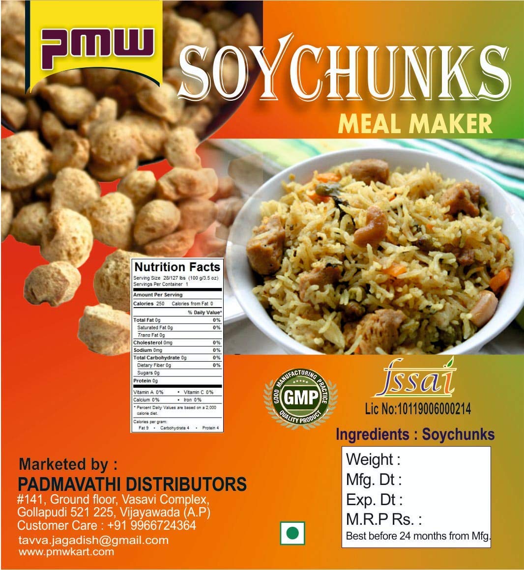 Pmw - Soya Chunks - Meal Maker - 250 Grams : Amazon.in: Grocery ...