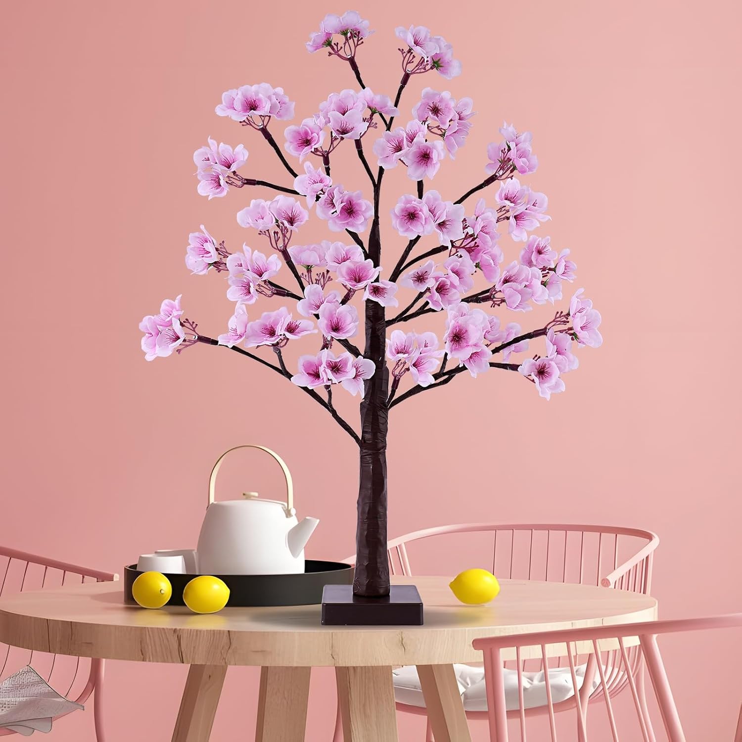 Amazon.com: 24 Inch Lighted Cherry Blossom Tree - 28 LED Lights ...