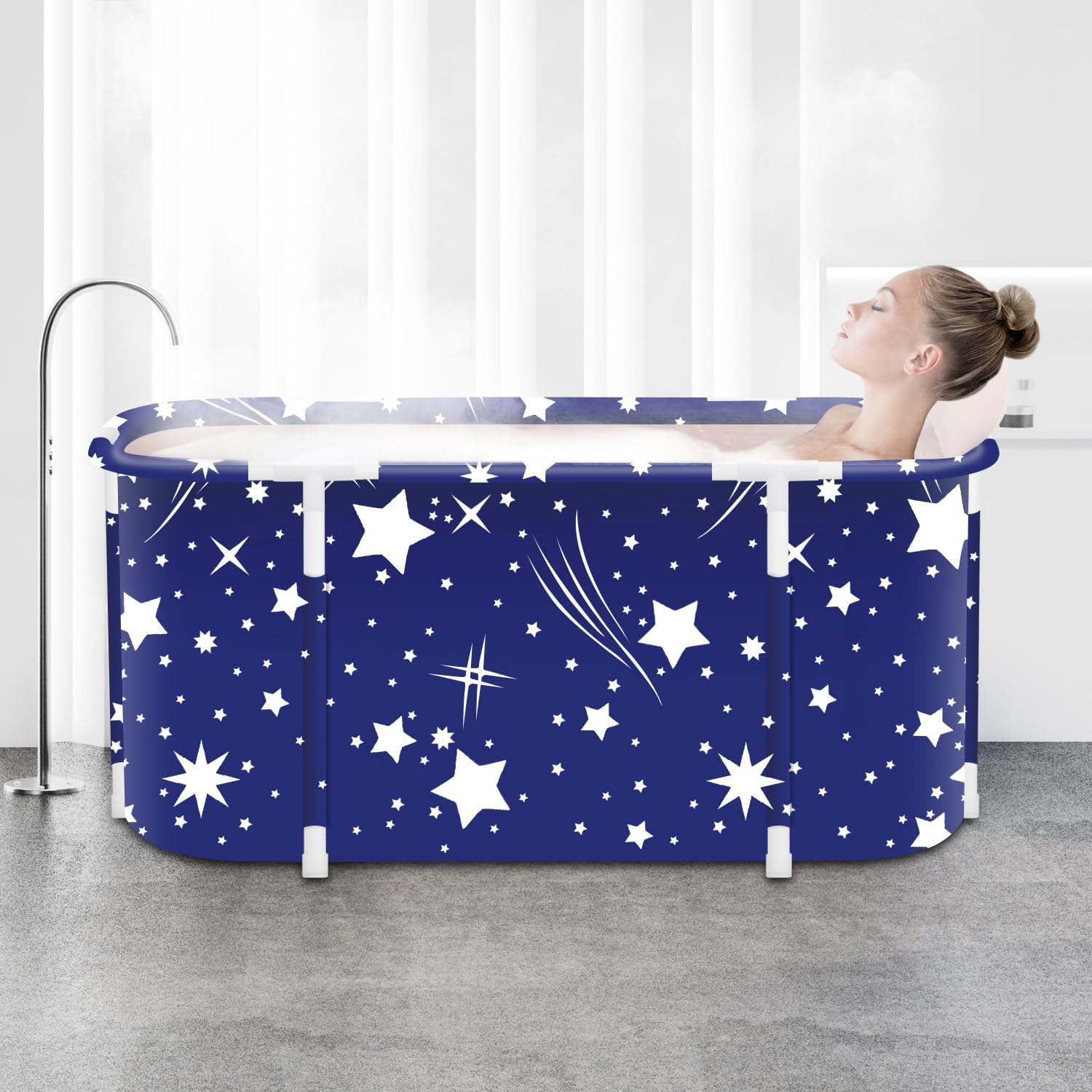 Homaisson Foldable Bathtub, 47''x19.7''x21.7'', Portable, 6-Layer ...