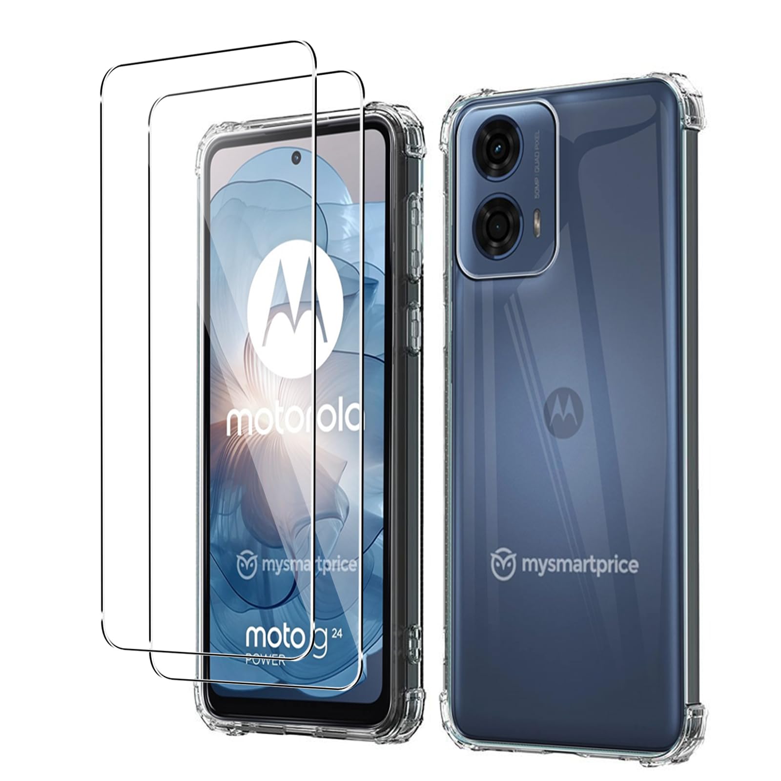 Case for Motorola Moto G04/Moto G24/Moto E14 + [2 Pack] Screen ...