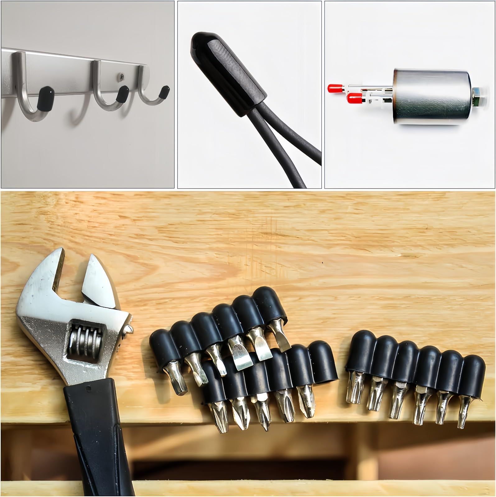 Snapklik.com : Screw Thread Protectors PVC Rubber Round Tube Bolt Cap ...