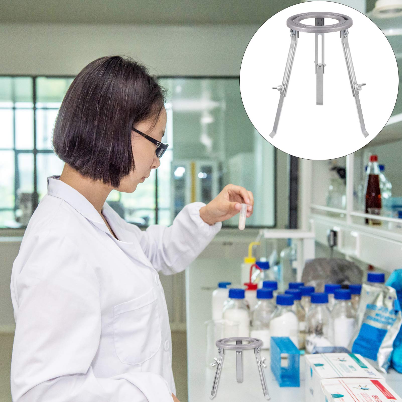 Bunsen Burner Adjustable Height Tripod Stand For Lab Oil Burner Camping ...