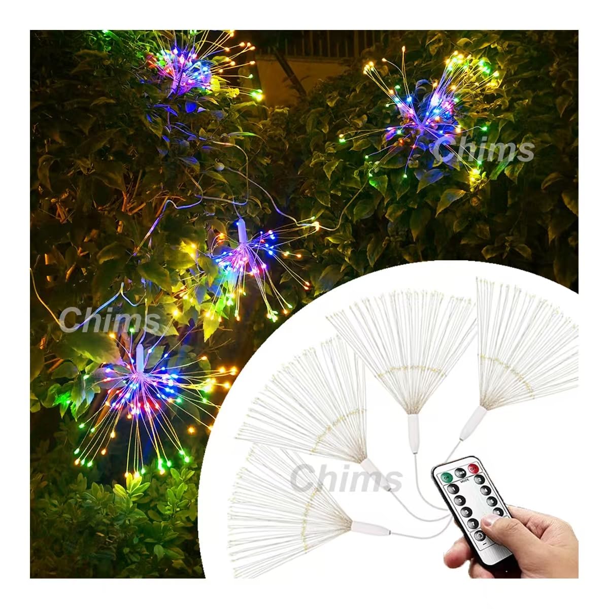 Amazon.com: 4 Pack Star Firework LED Light Tree Lights Hanging Fairy ...