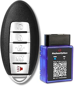 KeylessOption OBD Key Fob Programmer DIY Pairing Tool by App with Smart ...