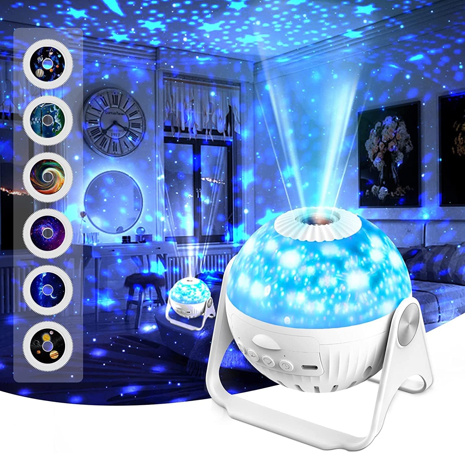 EVVIX Star Projector, Planetarium Projector, 6 in 1 LED Sky Projector ...