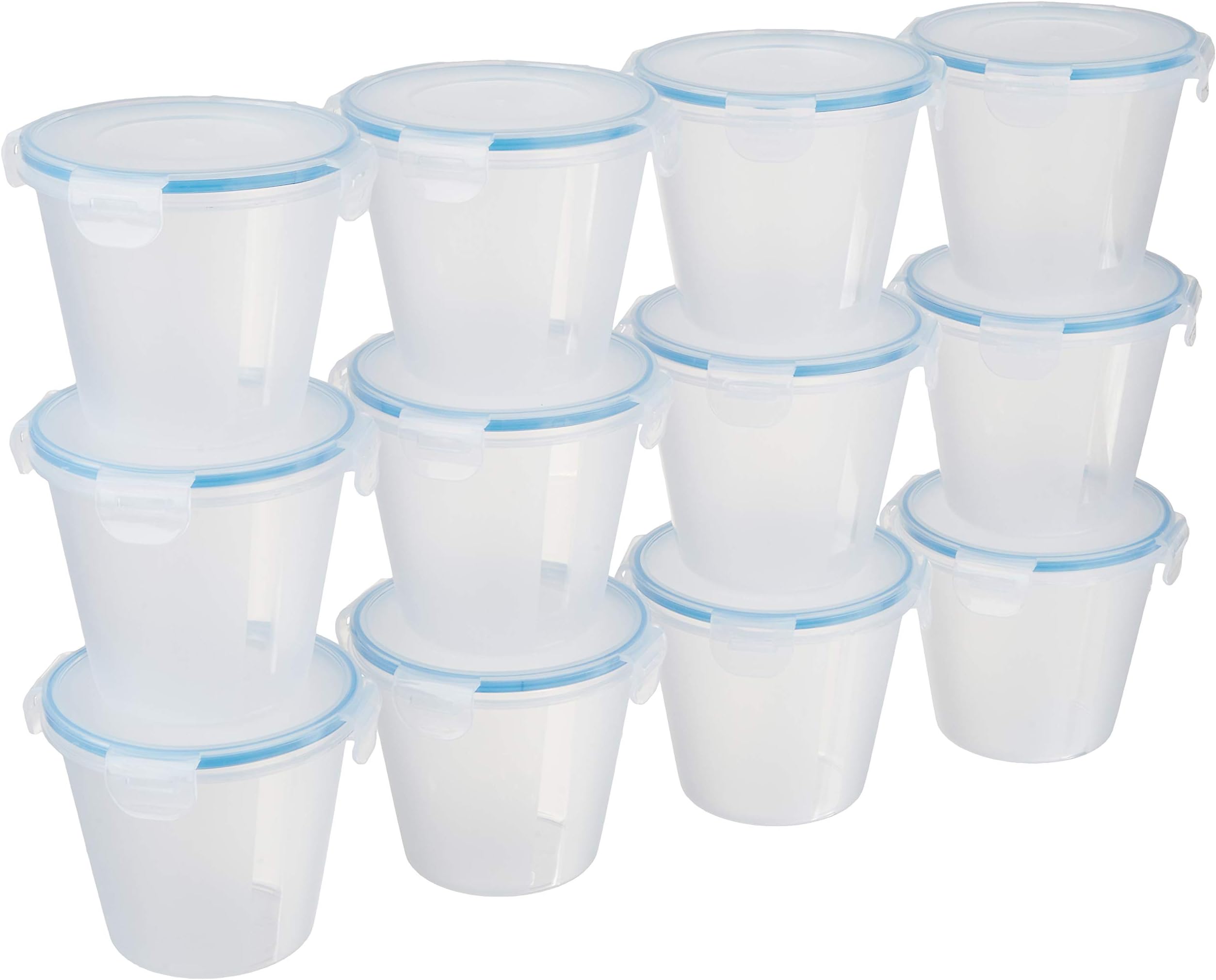 Buy Amazon Brand - Solimo Plastic Storage Container Set, 1 Litre, Set ...