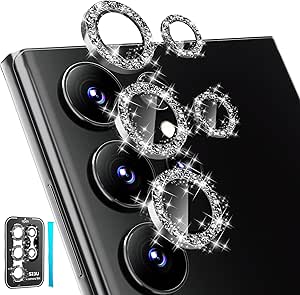 Amazon.com: CloudValley [3+2Pcs] for Camera Lens Protector Samsung Galaxy S23 Ultra, 9H Tempered ...