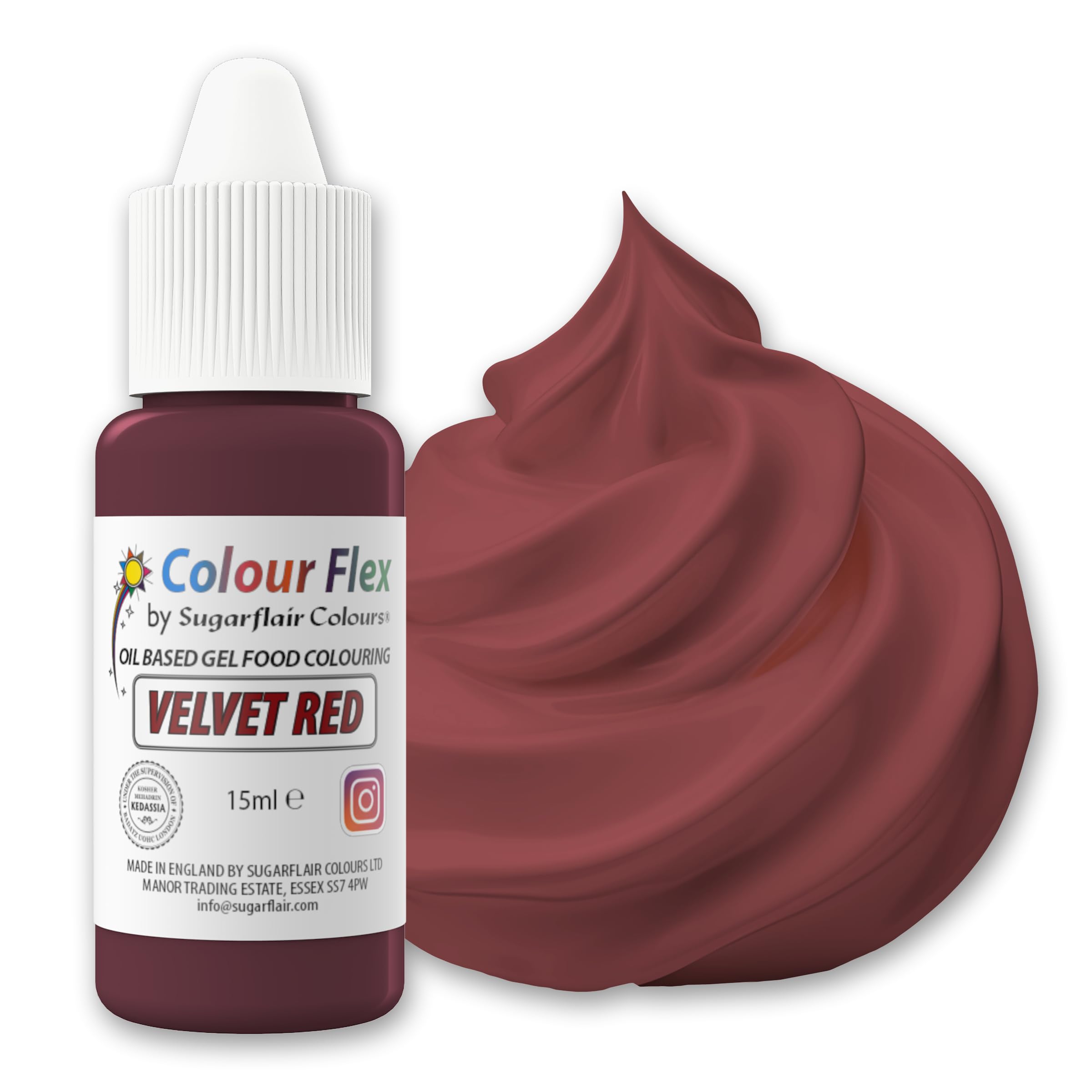 Colour Flex Velvet Red Oil Based Food Colouring Gel For Colouring High ...