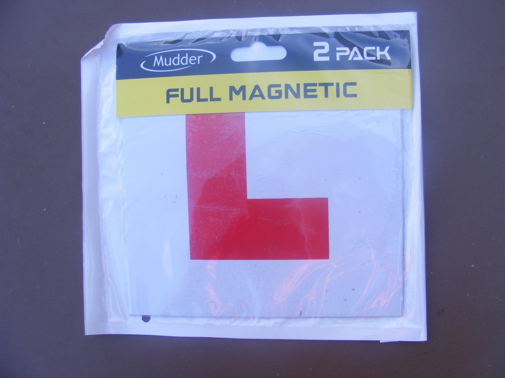 Fully Magnetic L Plates for New Drivers, 2 Pack : Amazon.co.uk: Automotive