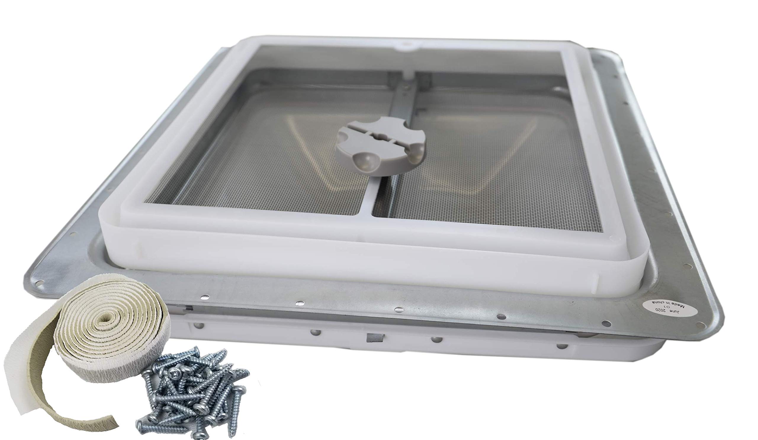 Amazon.com: Class A Customs 14" Non-Powered RV Roof Vent with White ...