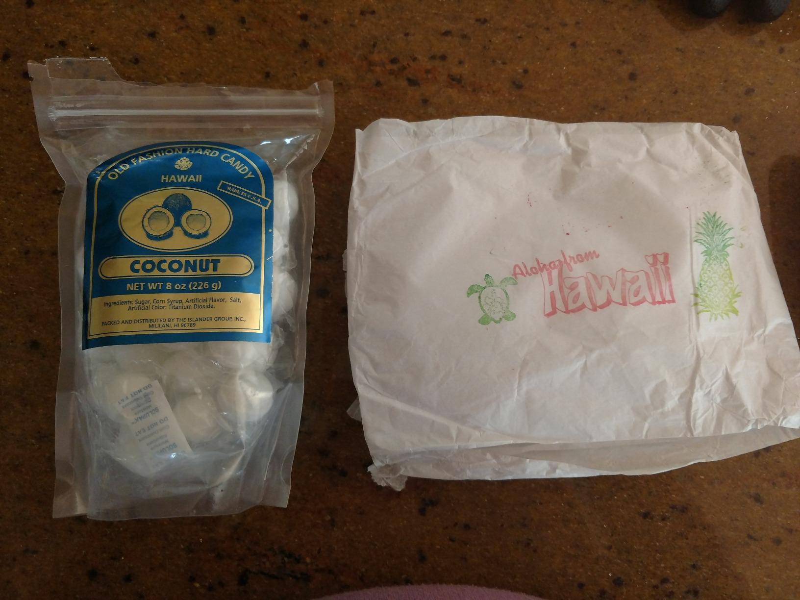 Amazon.com : Coconut Old Fashion Hard Candy Hawaii, 8 Ounce Resealable ...