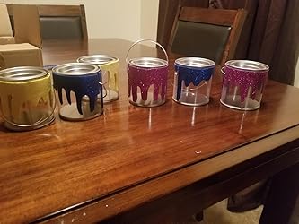 Amazon.com: Cornucopia Brands Mini Clear Plastic Paint Cans (6-Pack ...